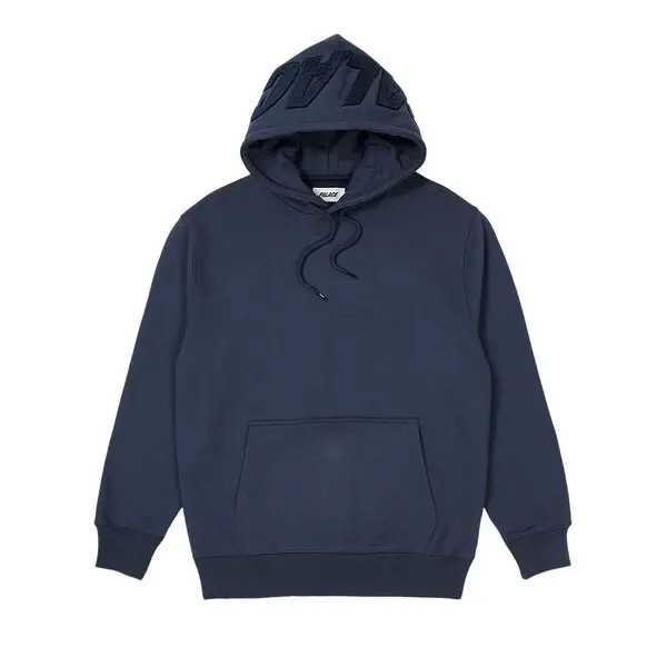 PALACE Spell Out Chenille Hood 'navy - Blue