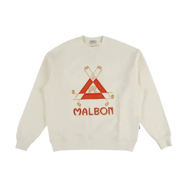 MALBON Trinity Crewneck - Cream