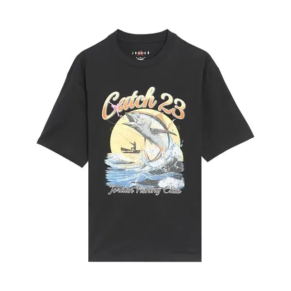 JORDAN Fish Graphic Short-sleeve Tee /white - Black