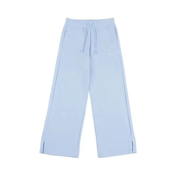 Nike Phoenix Fleece High-waisted Wide-leg Pants - Blue