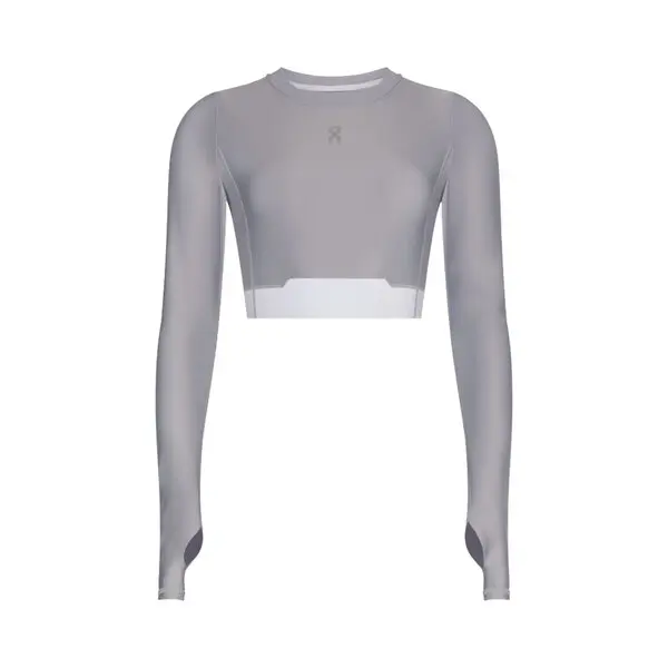 On Train Lg-sleeve Crop 'lilac