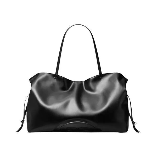 Tory Burch Natuura Drawstring Tote Bag - Black