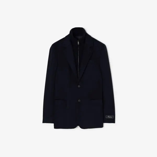 Burberry Detachable Bib Tailored Jacket In Cashmere