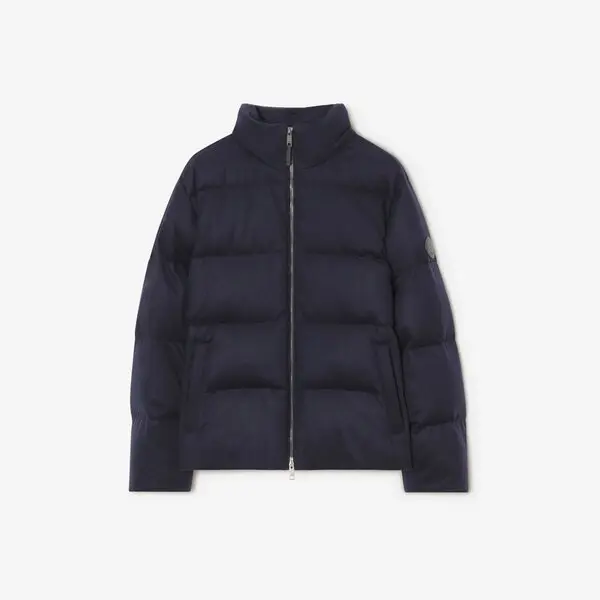 Burberry Cashmere Puffer Jacket - Navy