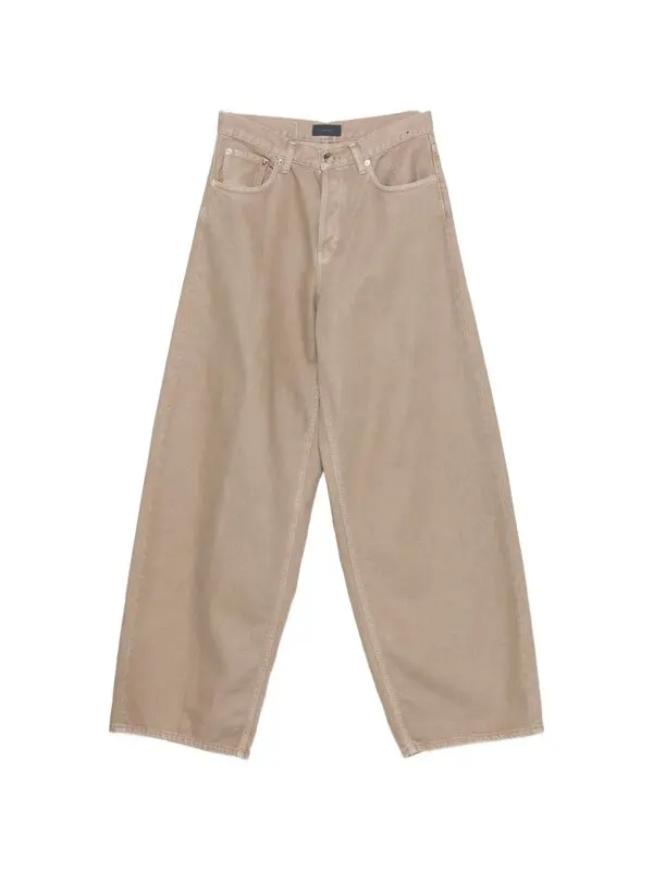 HAIKURE Bethany Wide Leg Jeans - Beige