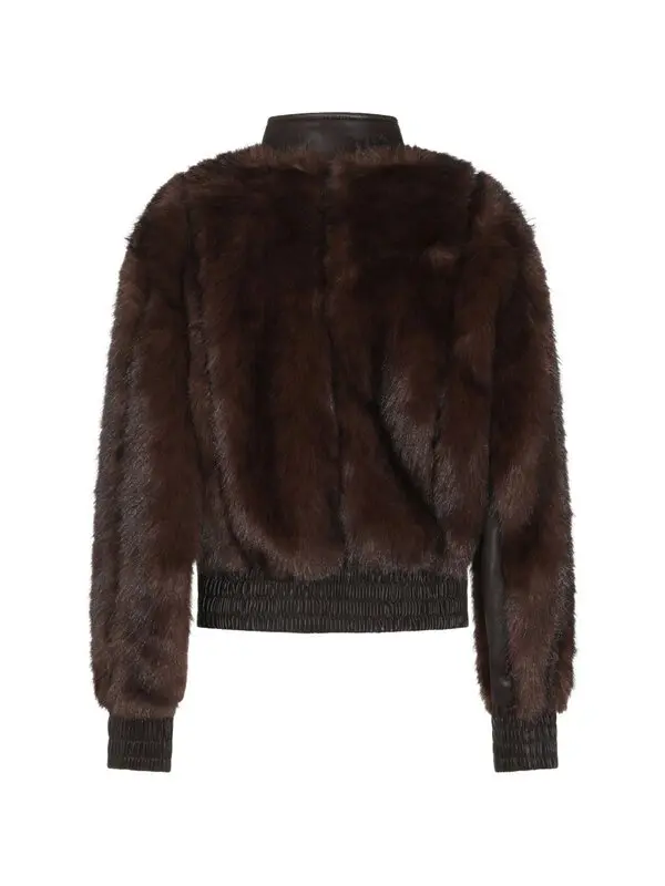 Zimmermann Valiant Faux Fur Jacket - Brown