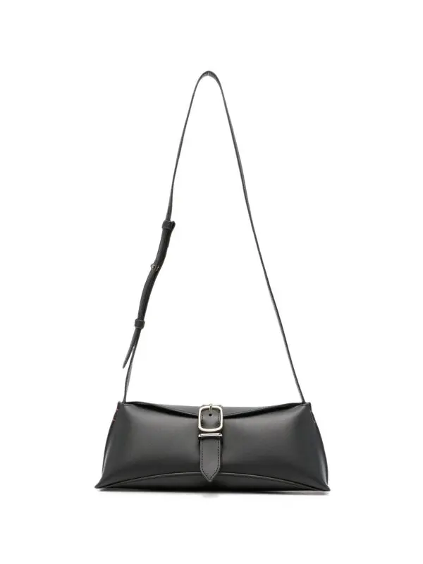 Paul Smith Leather Shoulder Bag With Buckle Detail - Black