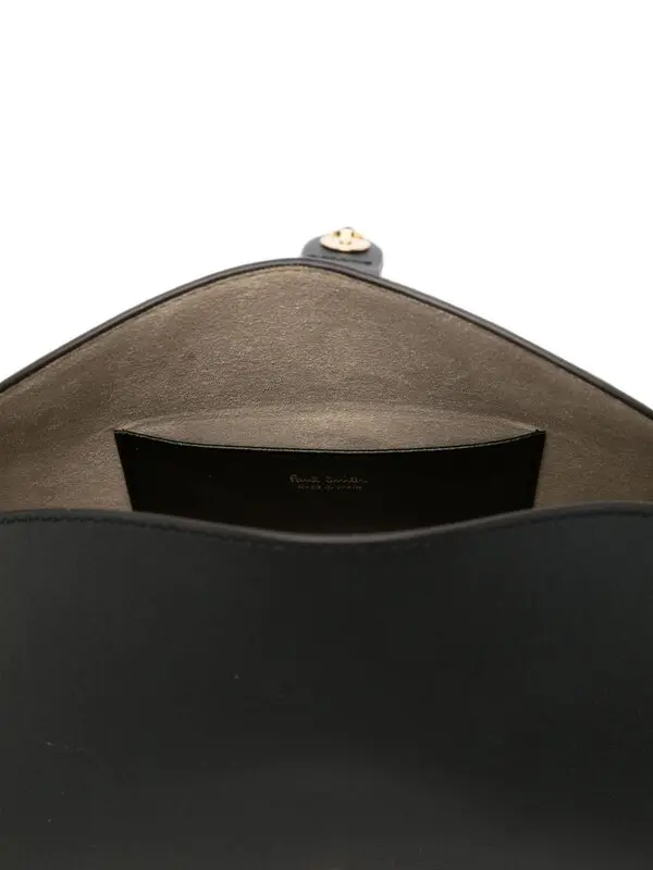 Paul Smith Leather Shoulder Bag With Buckle Detail