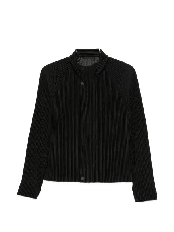 Issey Miyake Pleated Cardigan - Black