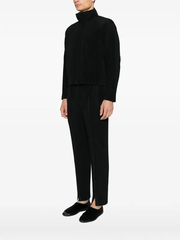 Issey Miyake Pleated Cardigan - Black