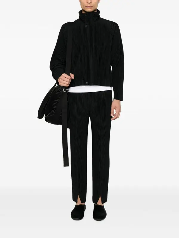 Issey Miyake Pleated Cardigan - Black