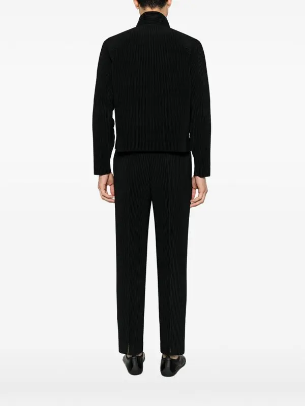 Issey Miyake Pleated Cardigan - Black