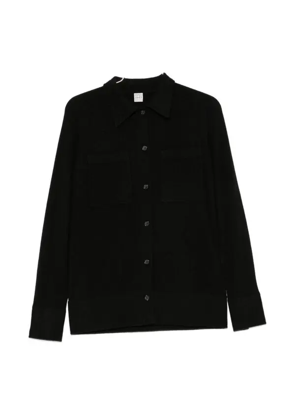 TOTEME Cashmere Shirt - Black