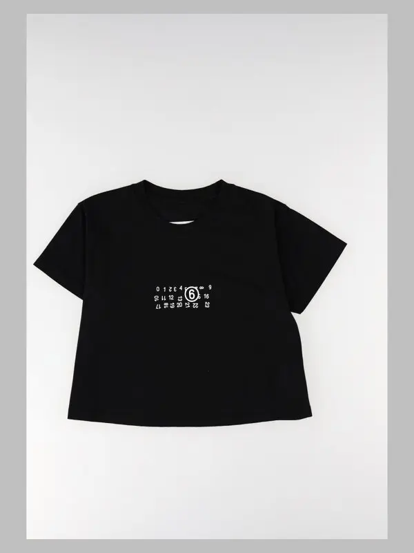 MAISON MARGIELA Logo Cotton T-shirt For - Black