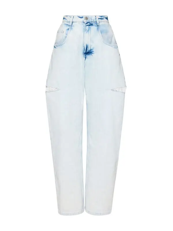 MAISON MARGIELA 100% Cotton Denim Jeans - Denim Blue