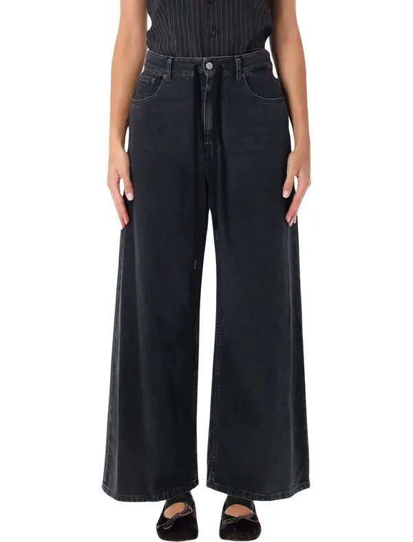 MAISON MARGIELA Wide-leg High-rise Jeans - Nero