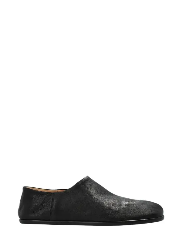 MAISON MARGIELA Italian Leather Flat Shoes - Black