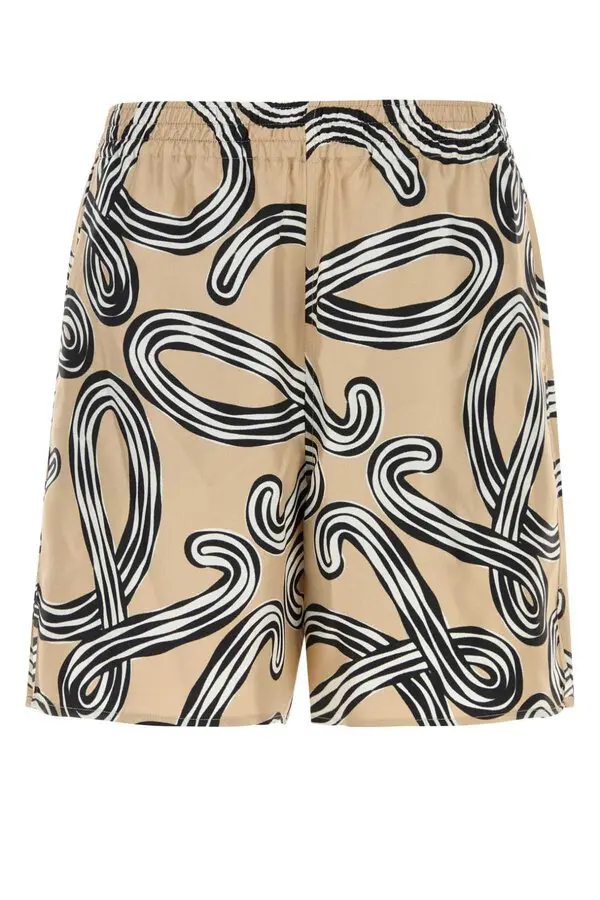 Loewe Printed Silk Shorts