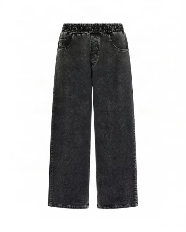 DIESEL® Wide-leg Denim Trousers