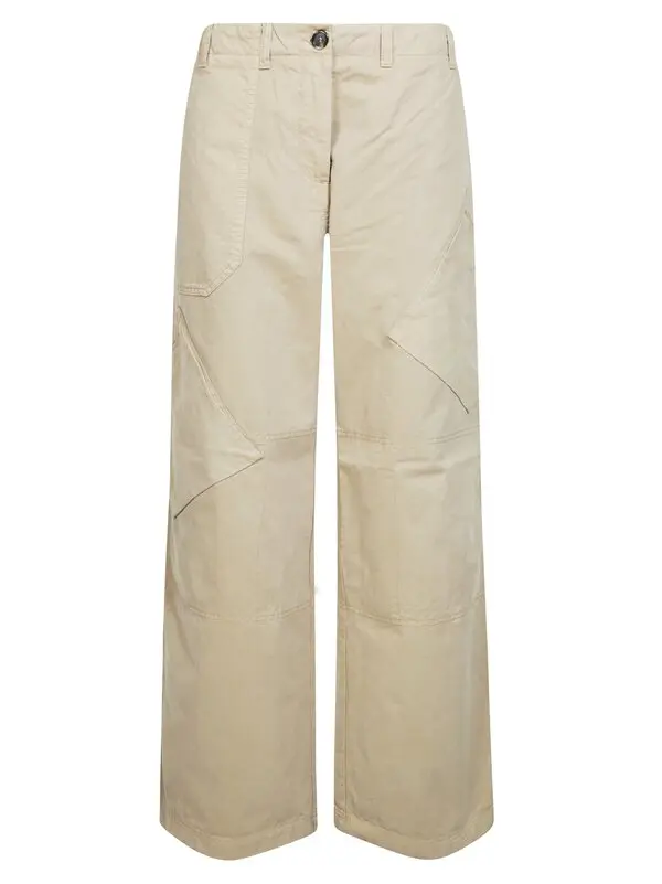 Pinko Haiku Gabardine Pants - Beige