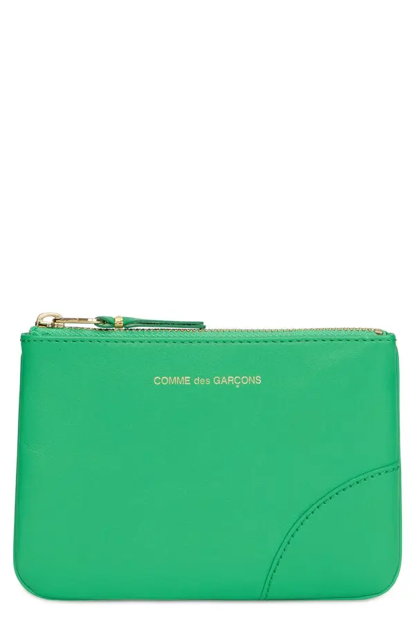 Comme Des Garçons Elegant Calfskin Zip-around Wallet - Green