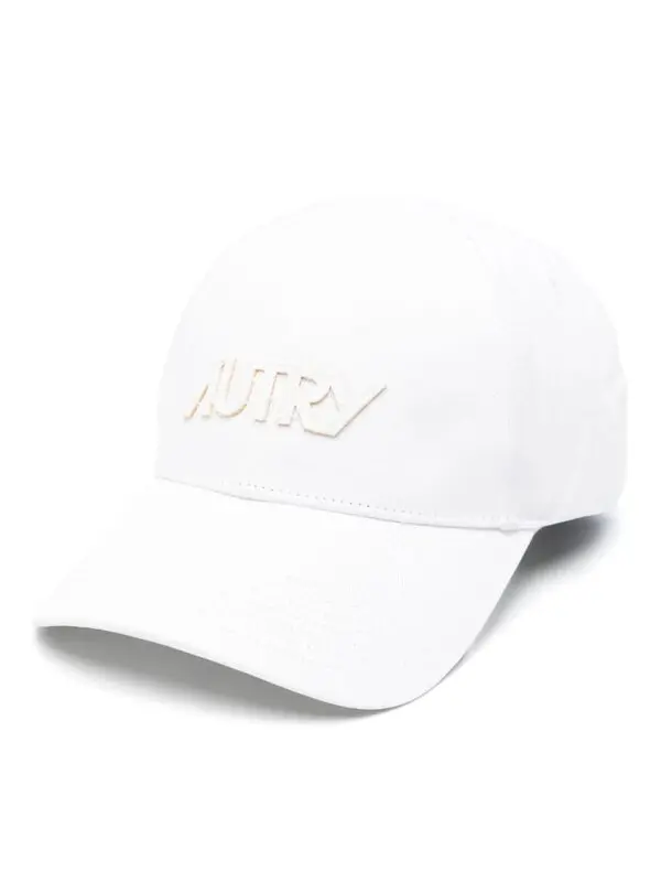 AUTRY Six-panel Baseball Cap With Contrasting Inserts - Bianco