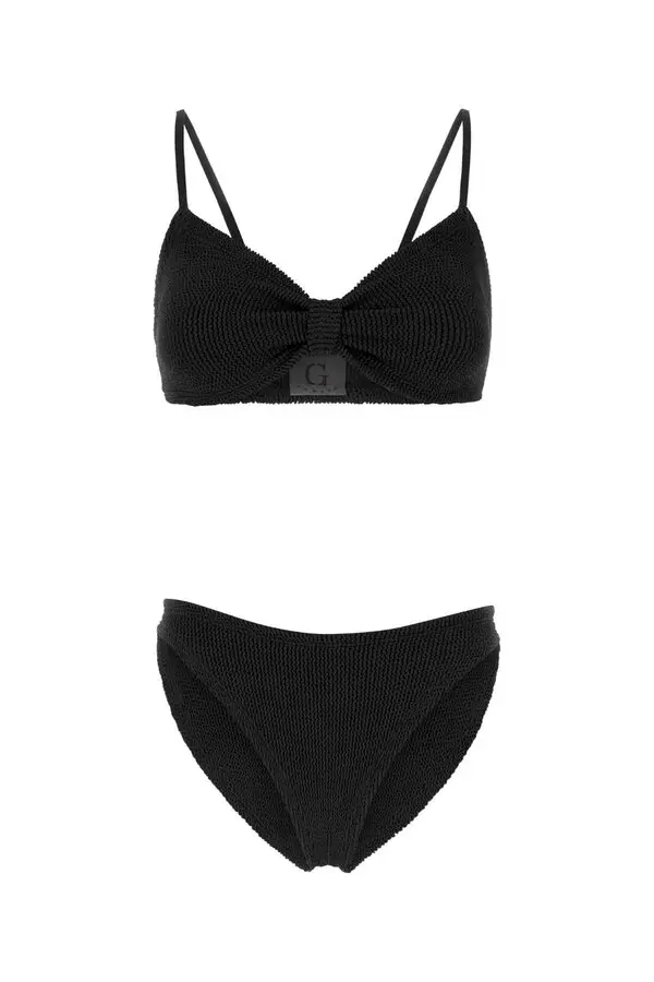 Hunza G Alicia Stretch Nylon Bikini - Black