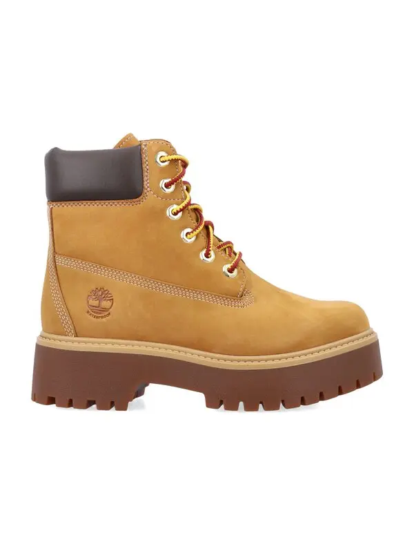 Timberland Waterproof Lace-up Platform Boot - Wheat