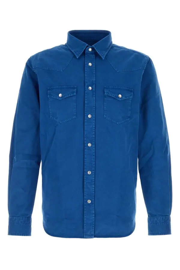 TOM FORD Twill Slim Fit Western Shirt