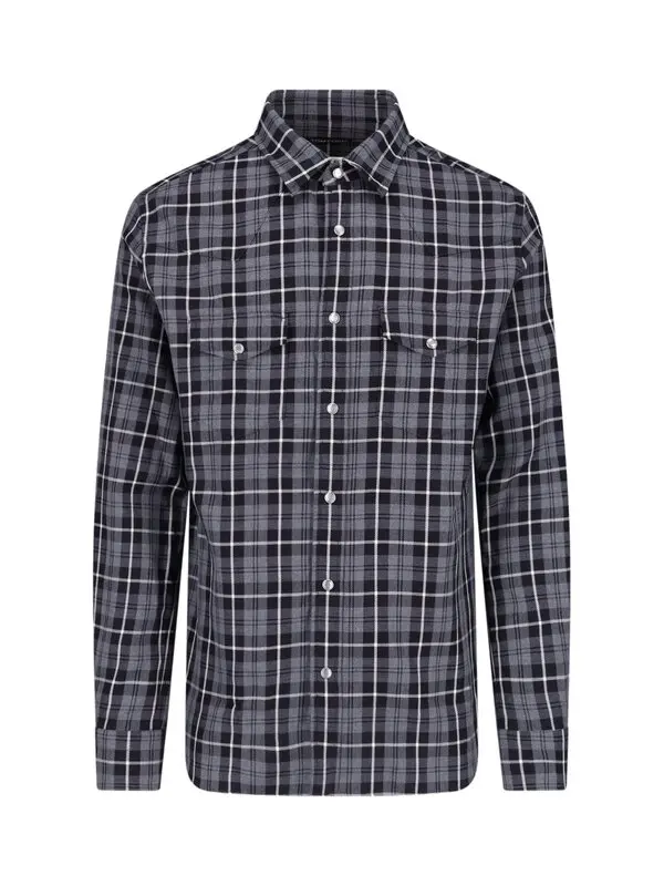 TOM FORD Plaid Button-up Shirt