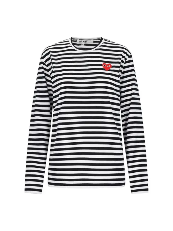 Play Comme Des Garcon Cotton Graphic T-shirt