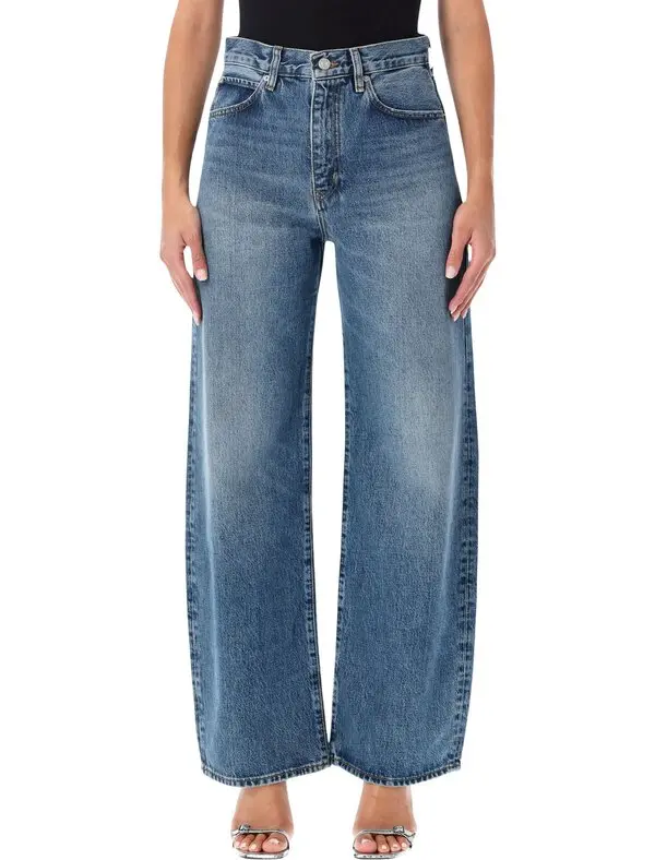 FRAME High-waisted Wide-leg Jeans