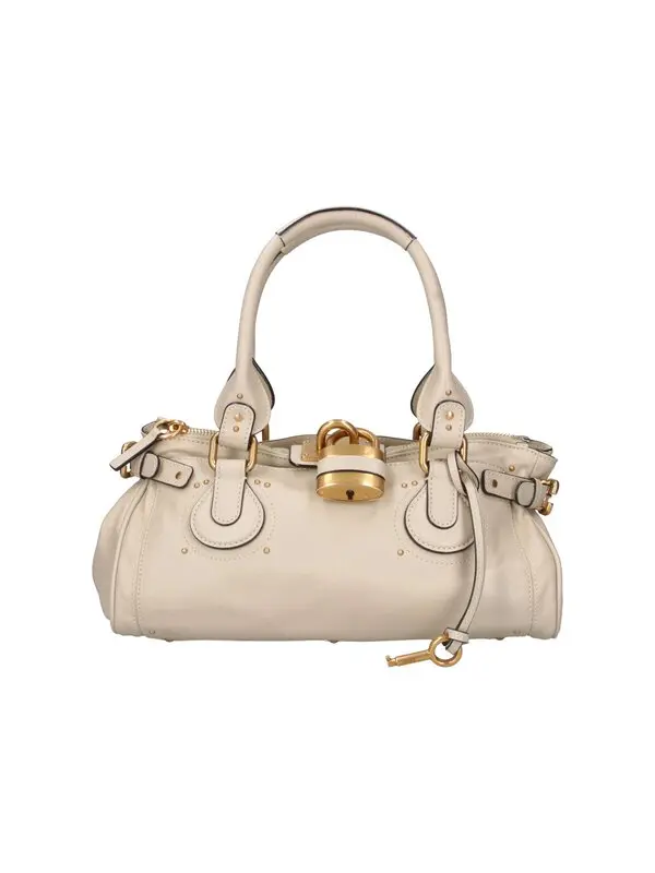 Chloé Leather Top-handle Satchel Bag - Cream