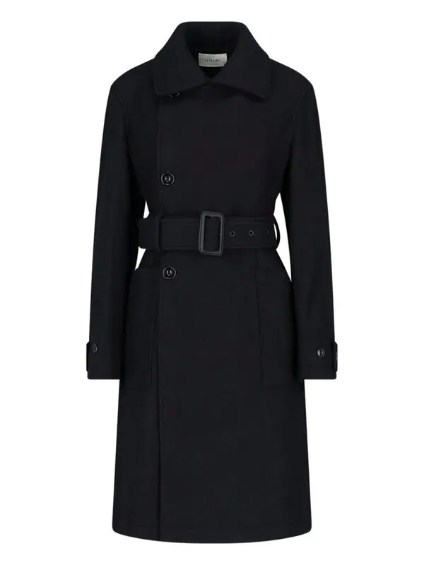 LEMAIRE Belted Wool-blend Long Coat