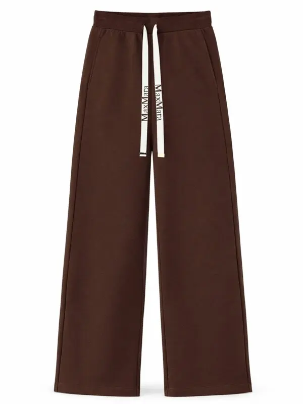 Max Mara Loose-fitting Cotton T-shirt Pants - Brown