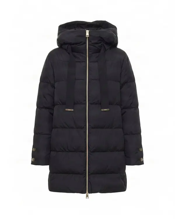 Herno Hooded Quilted Down Puffer Coat - Nero