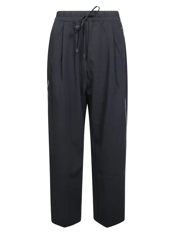 Max Mara Godezia Knit Band Pants - Nero