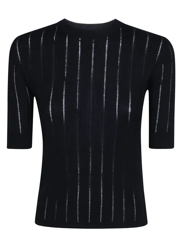 Max Mara Wide Rib Sheer Sweater