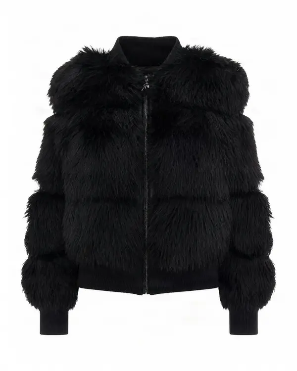 Patrizia Pepe Faux Fur Zip-up Jacket