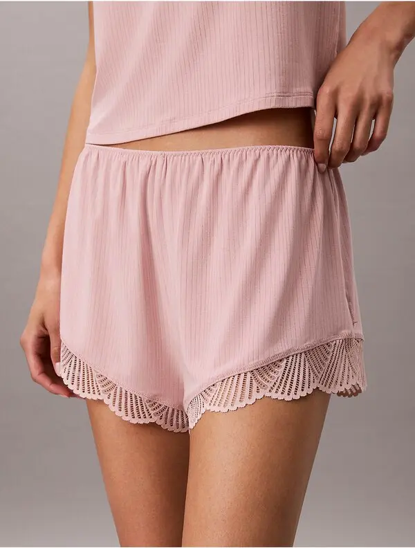 Calvin Klein Ultra Soft Modal Rib Lace Shortie