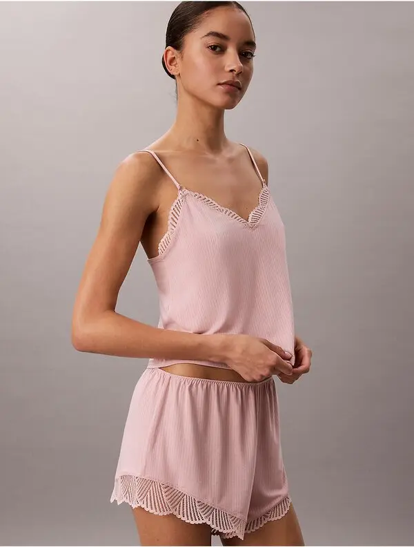 Calvin Klein Ultra Soft Modal Rib Lace Shortie