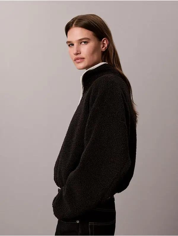 Calvin Klein Sherpa 1/4 Zip Sweatshirt