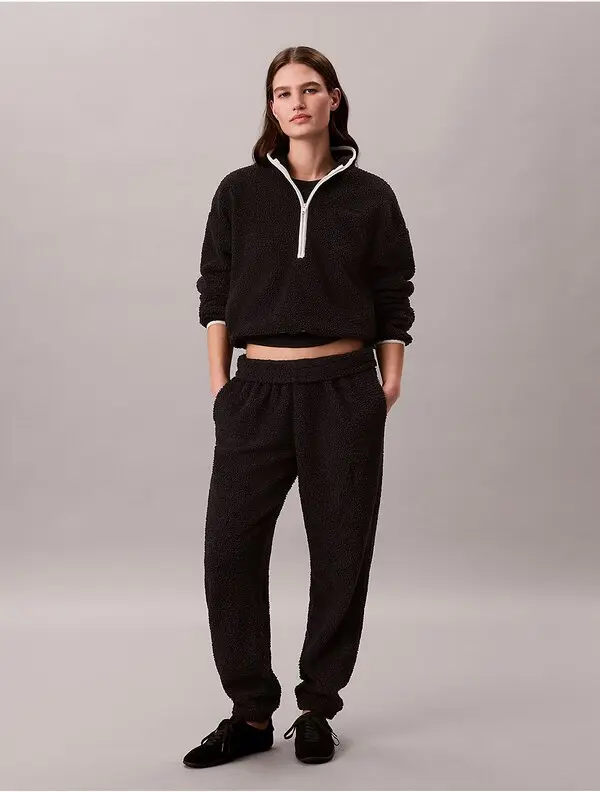 Calvin Klein Sherpa Joggers - Black