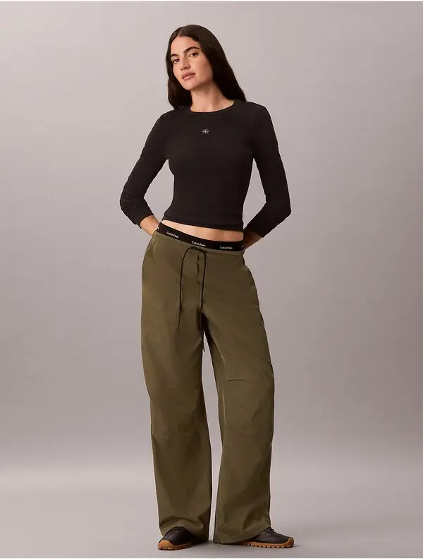 Calvin Klein Tech Crinkle Twill Pants - Olive Night