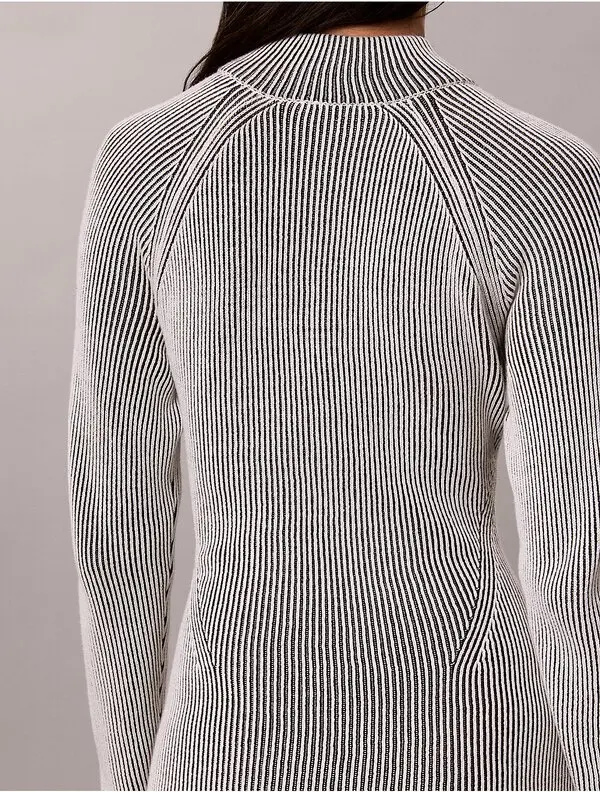 Calvin Klein Monogram Graphic Rib Mini Dress