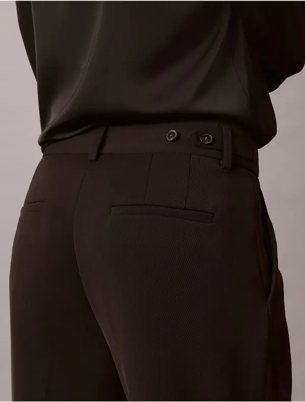 Calvin Klein Twill Wide Leg Pants