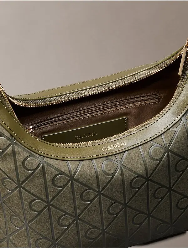 Calvin Klein Allover Emblem Logo Small Shoulder Bag