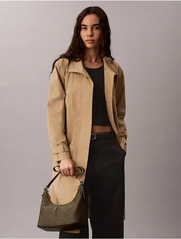 Calvin Klein Allover Emblem Logo Small Shoulder Bag