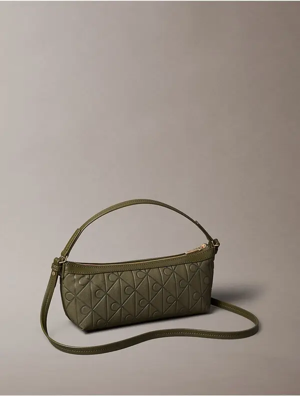 Calvin Klein Allover Emblem Logo Shoulder Bag