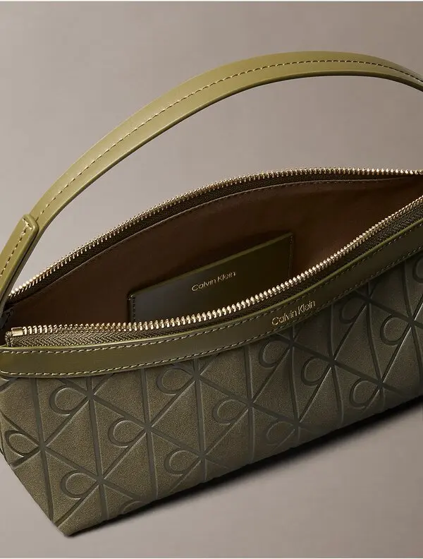Calvin Klein Allover Emblem Logo Shoulder Bag